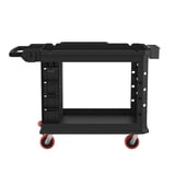 Suncast Commercial Heavy-Duty Plus 2-Shelf Utility Cart, 34-13/16"H x ...