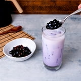 J Way Instant Boba Taro Milk Tea Set, Taro Bubble Tea Kit, 3 Drinks ...