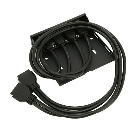 USB Front Panel, 4 Ports 3.5 Inch USB Front Panel Adapter Easy ...