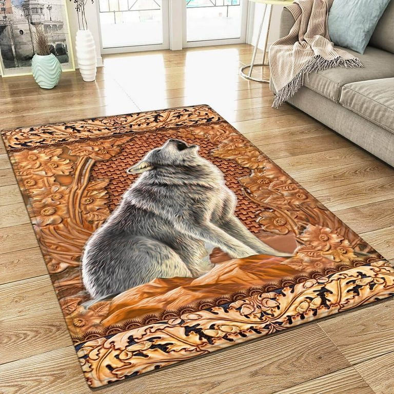 Wolf Print Area Rugs | Bryont Blog
