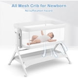 INFANS 5 in 1 Convertible Bassinet, Adjustable Height, Portable Crib ...