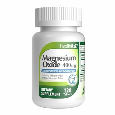 Nova Nutritions Magnesium Oxide 500 mg Pill, 180 Ct - Walmart.com