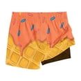 AHTJRT Beach Shorts for Kids Girls Boys 2 In1 Short Pants Fashion Ice ...