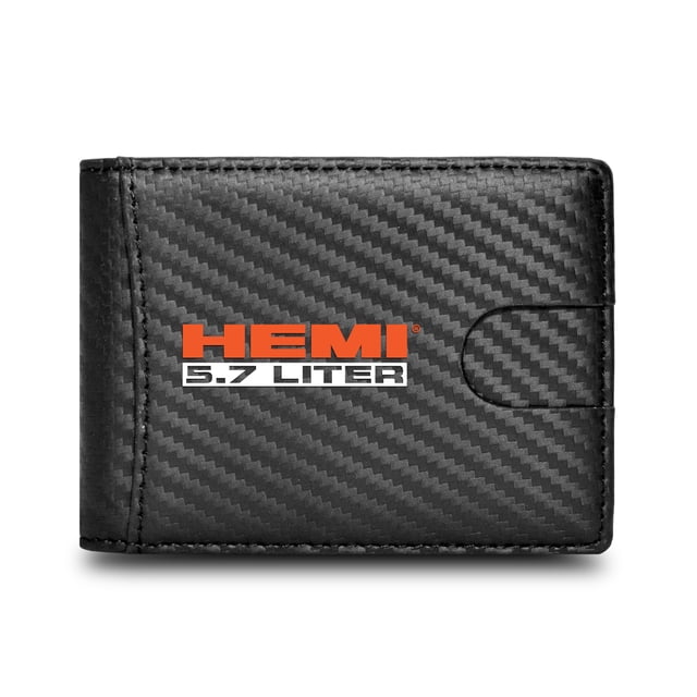 5.7 Liter HEMI Black Slim Real Leather Carbon Fiber Patterns RFID ...