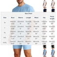 Bovxnpu Men's Clothing Set 2 Piece Outfits Tracksuit Men Short Sleeve ...