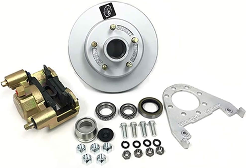 Southwest Wheel 3,500 lbs. Gold Finish Disc Trailer Axle Brake Kit for ...