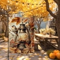 Autumn Vintage Bird Garden Flag Double Sided Burlap Yard Flag With ...