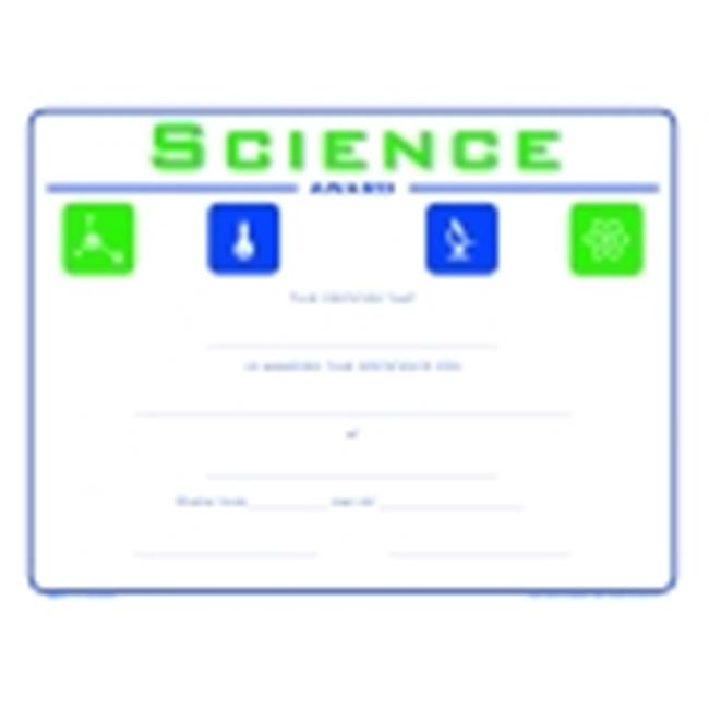 School Specialty Raised Print Science Recognition Nuline Award, Pack ...