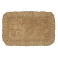VHC Brands Burlap Ruffled Bath Mat, Antique White, 27x48 - Walmart.com