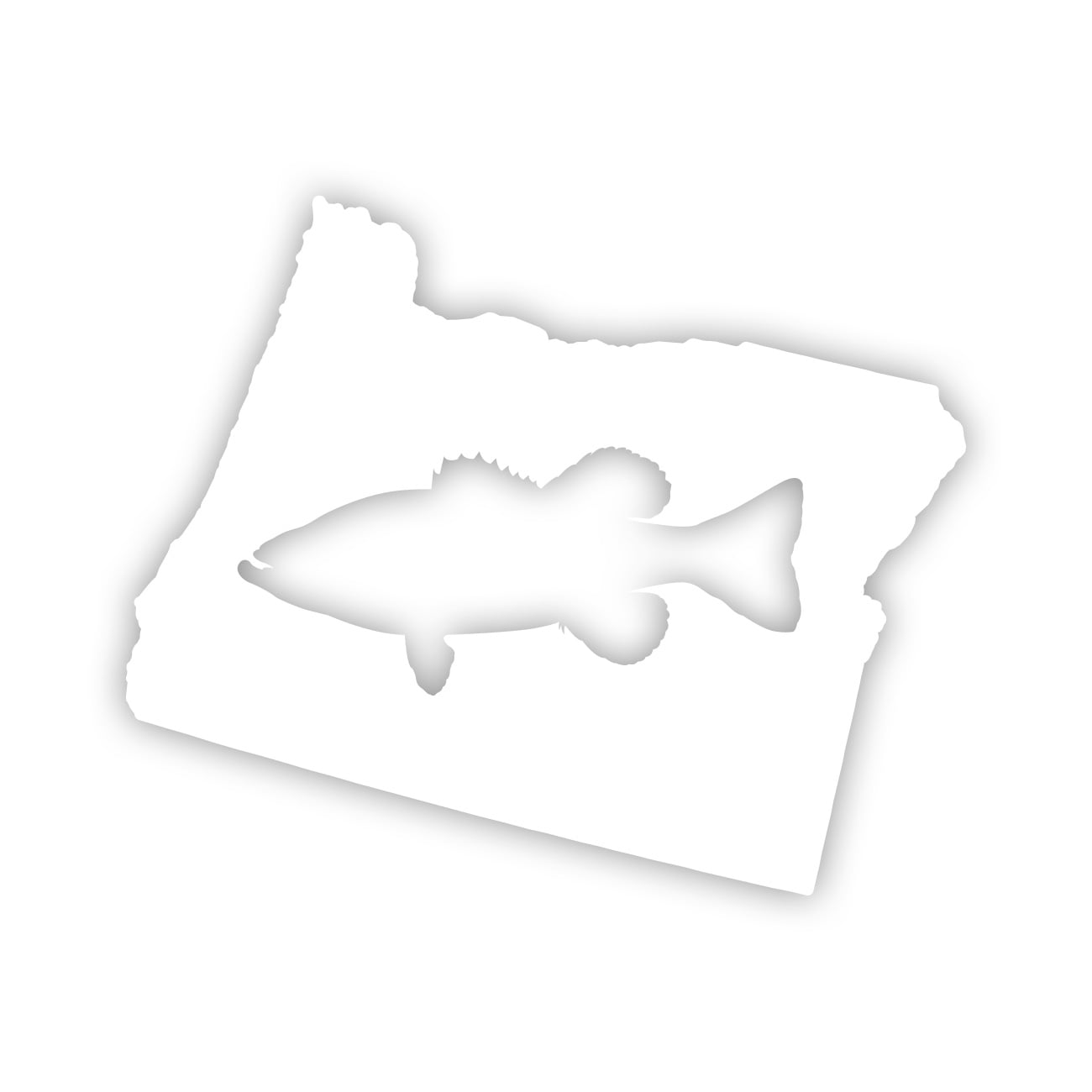 Oregon Bass Sticker Decal Die Cut - Self Adhesive Vinyl - Weatherproof ...