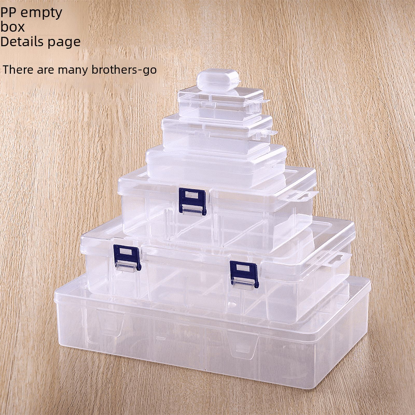 Caja de plástico transparente con cerradura de PP, caja vacía para ...