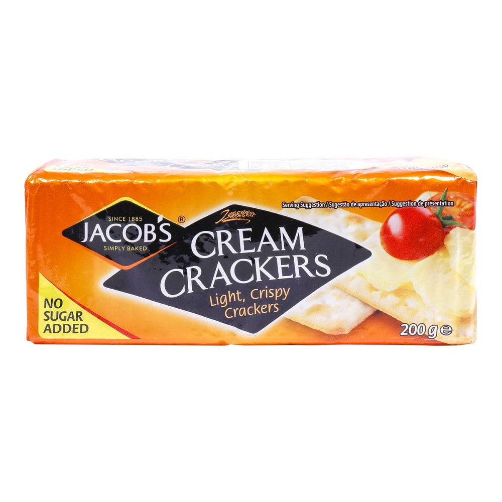 Jacob's Cream Cracker No Added Sugar 200G - Walmart.com