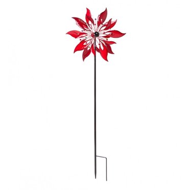 Ktaxon 8Ft Windmill Ornamental Wind Wheel Red Garden Weather Vane ...