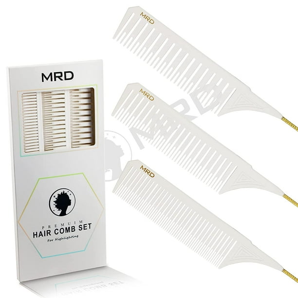 Premium Highlighting Comb 3 Sizes Set Professional Weaving Styling With ...