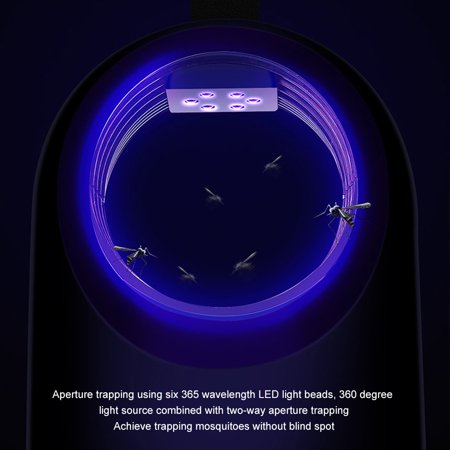 Electric Pest Lamp LED 5W Indoor Insect Light Detachable Washable 360 ...