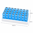 32-Day Pill Organizer, Twice Daily PP Medicine Storage Box, 10.87 x 6. ...