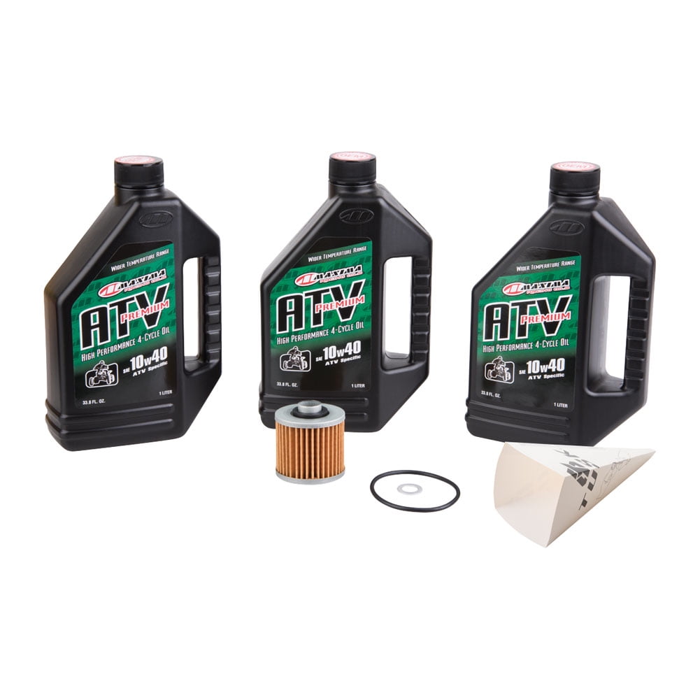 Tusk 4-Stroke Oil Change Kit for Maxima ATV Premium 4-T 10W-40 ...