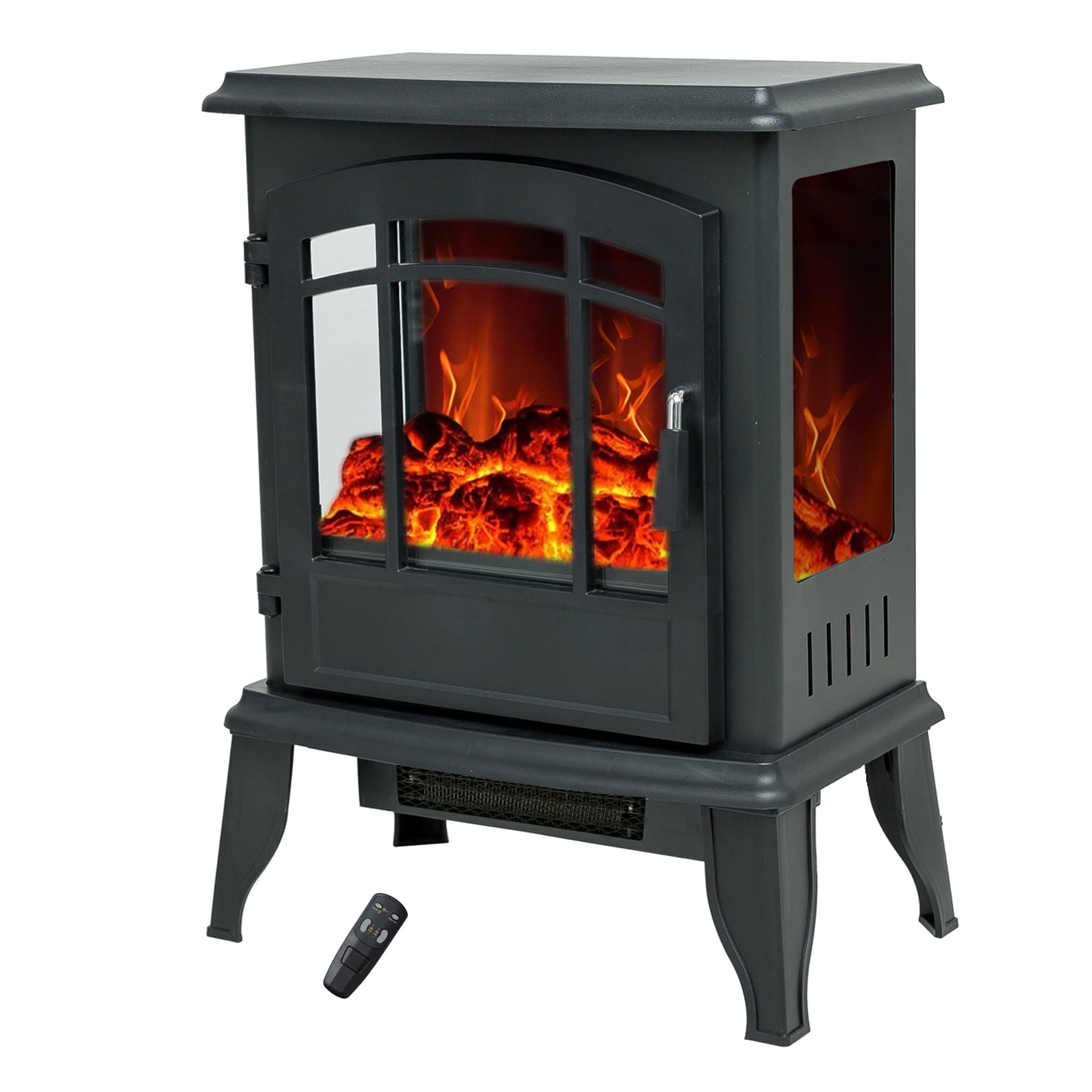 C-Hopetree Portable Freestanding Electric Fireplace Stove Heater with ...