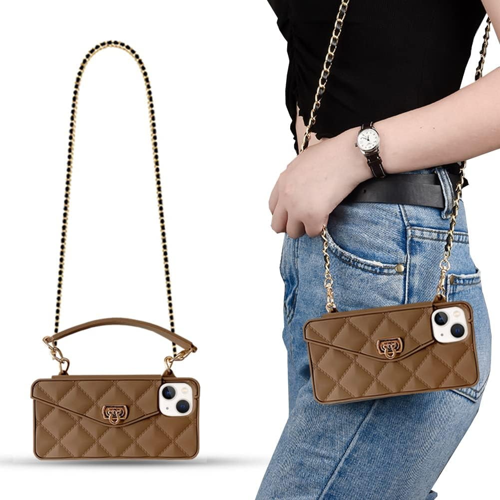 For iPhone 11 Wallet Case ,Crossbody Phone Case with Lanyard Strap Cute ...