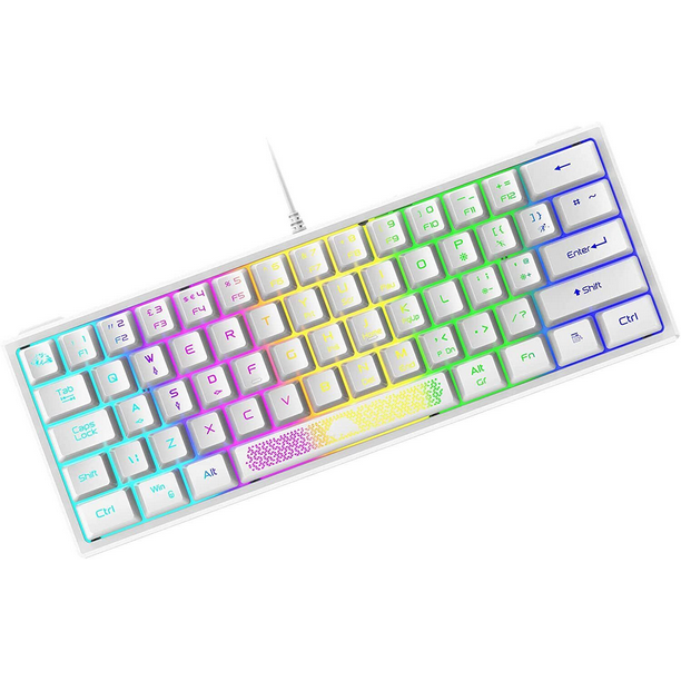 ZIYOU LANG K61 60% Percent Gaming Keyboard, Compact RGB Chroma Backlit ...