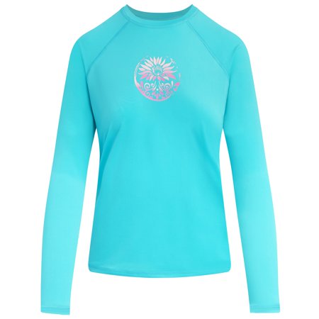 Kanu Surf Women's Standard Keri Long-Sleeve UPF 50+ Rashguard, Serenity ...