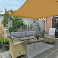 Sun Shade Sail Rectangle, 16' x 16' UV Block Canopy for Patio Backyard ...