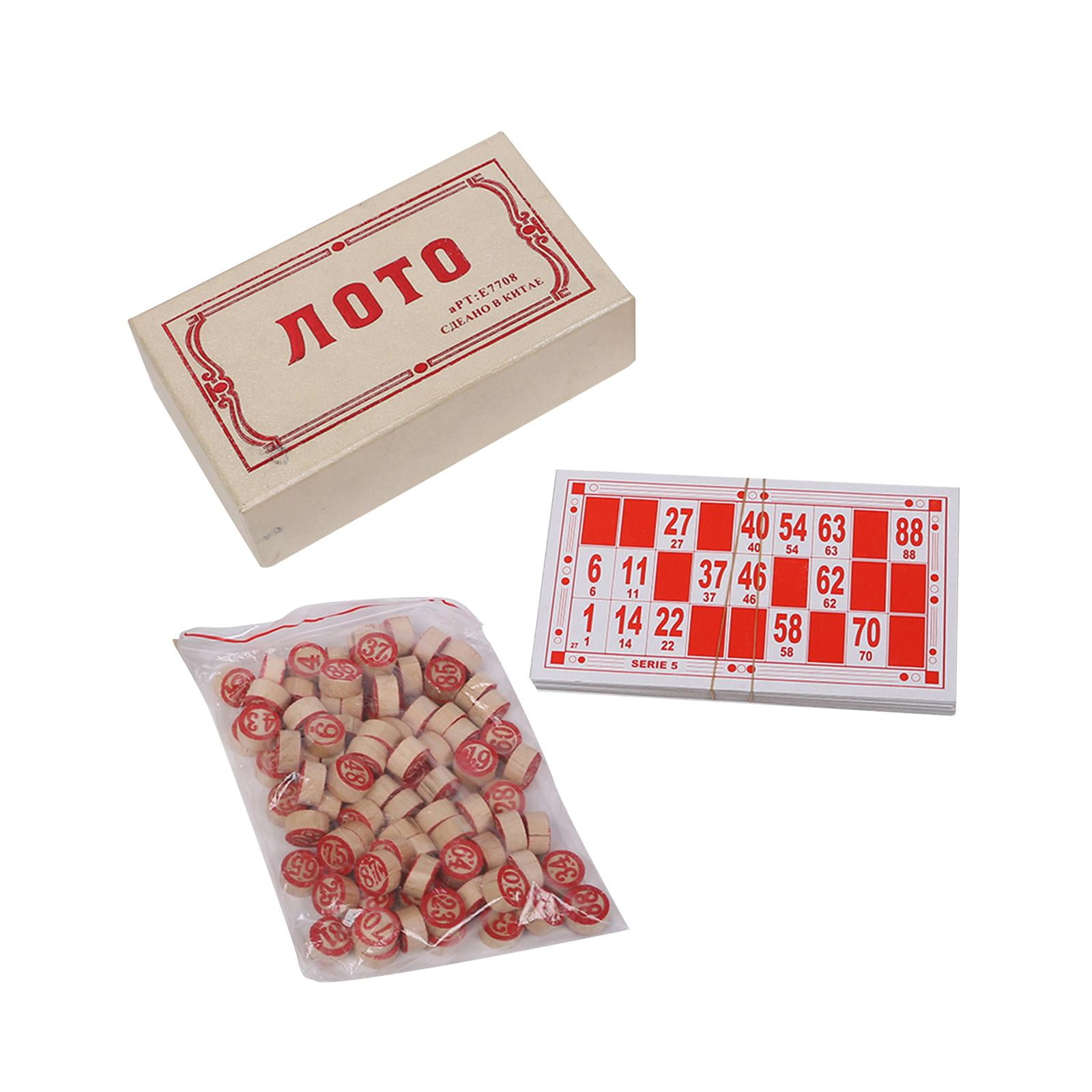 Click here for Klkcms Russian Lotto Chessboard Games Wood Bingo S... prices