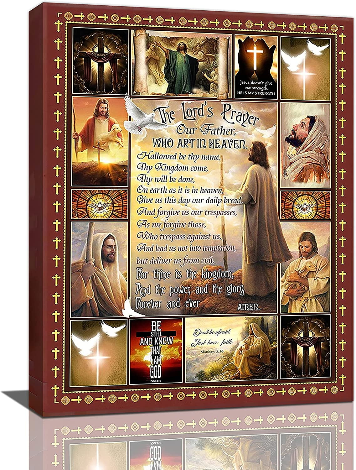 Jesus Christ Canvas Wall Art Christian Religious Wall Decor Christ ...