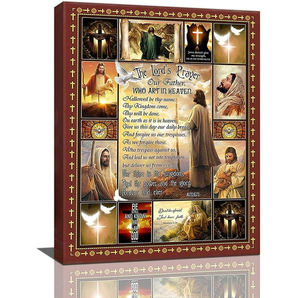 Jesus Christ Canvas Wall Art Christian Religious Wall Decor Christ ...