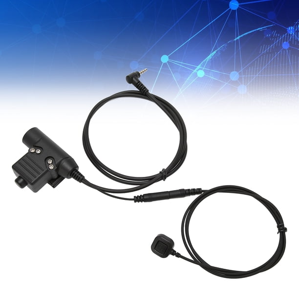 Finger Microphone PTT, Throat Mic Microphone Acoustic Tube Earpiece ...