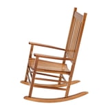 Jack Post Knollwood Solid Wood Outdoor Porch Rocking Chair in Natural ...