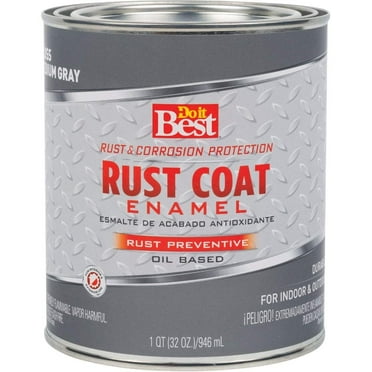 Rust-Oleum Stops Rust Gloss Smoke Gray Oil-Based Protective Enamel, 32 ...