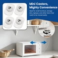 Stick-on Caster Wheels, Self-Adhesive 360° Swivel Casters for Furniture ...