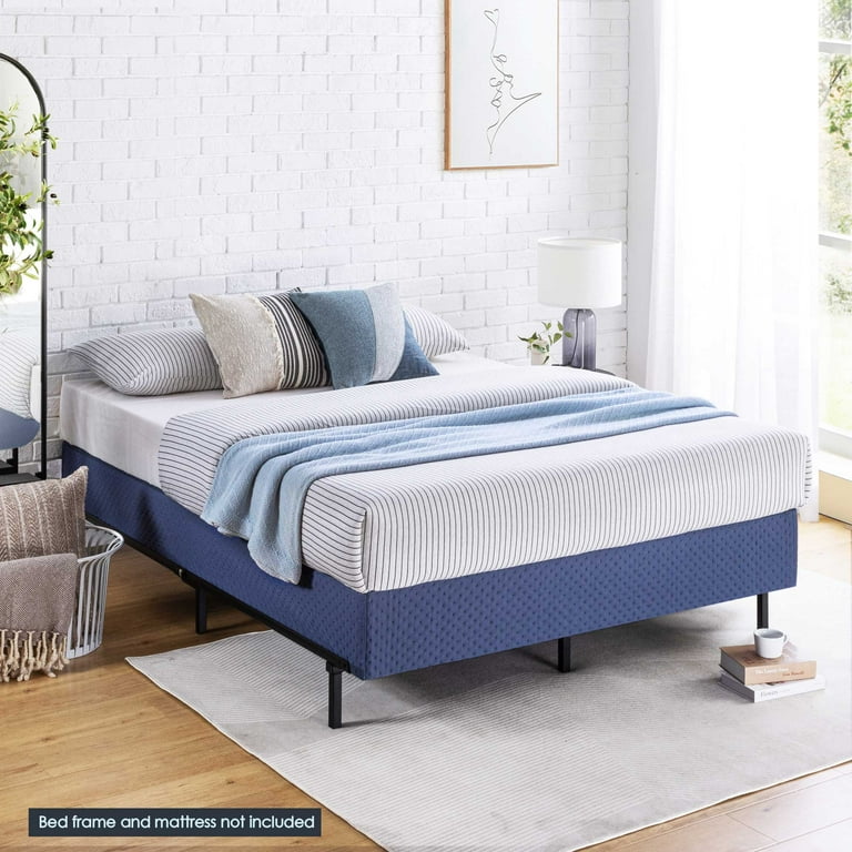 Low Profile Bunkie Board SHLAND Full Size Box Spring - 2 Inch With Metal Slats Bed Slat Replacement