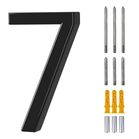 Floating House Number 7, YIPLED 6 Inch Modern House Numbers for Home ...