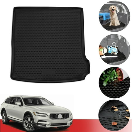 Cargo Liner For Volvo V90 2017-2021 Rear Trunk Floor Mat 3D Boot Tray ...