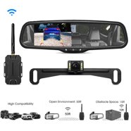 PYLE PLCM4590WIR - 2.4Ghz Rearview Mirror Monitor & Backup Camera ...