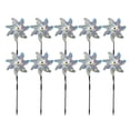 10Pcs 7-Blade Reflective Windmill Scare Birds Away, Bird Deterrent ...