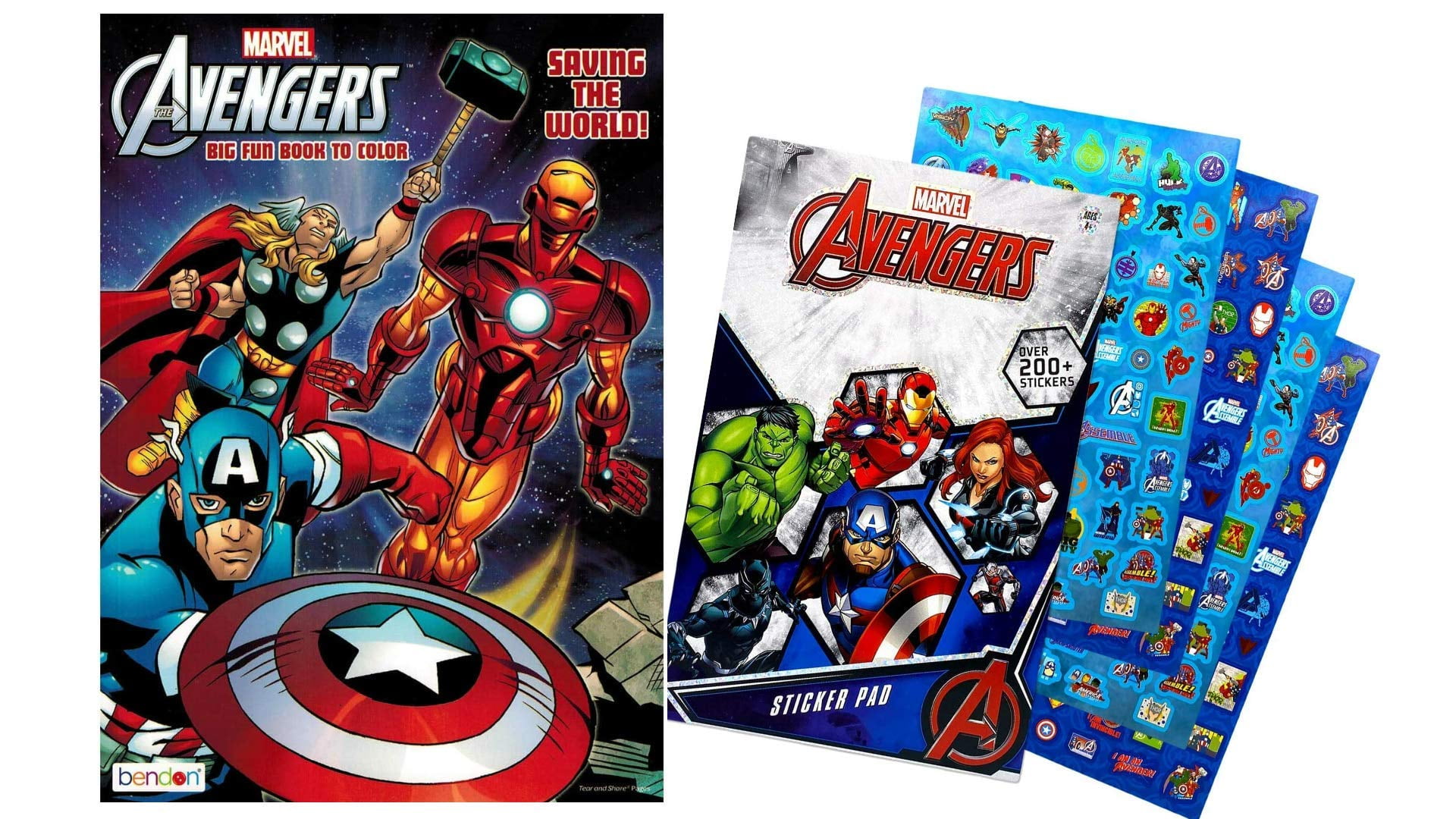 Libro para colorear Bendon Avengers, 80 páginas, con pegatinas | Bodega ...
