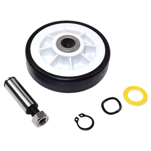 HQRP Drum Roller Wheel w/Shaft Replacement for Maytag 303373K ...