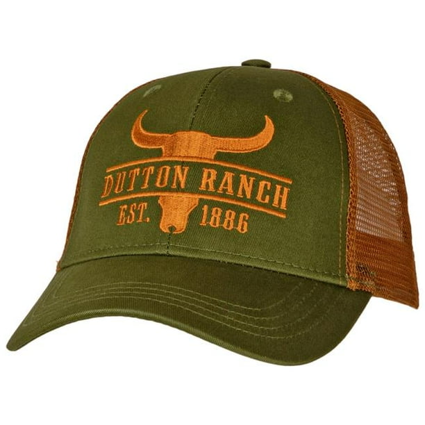 Yellowstone 856562 Yellowstone Dutton Ranch Long Horns Logo Adjustable ...