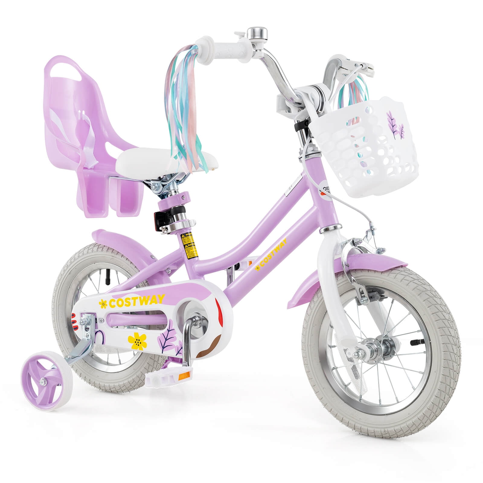 Click here for Costway 12 Inch Kids Bike With Training Wheels Dol... prices