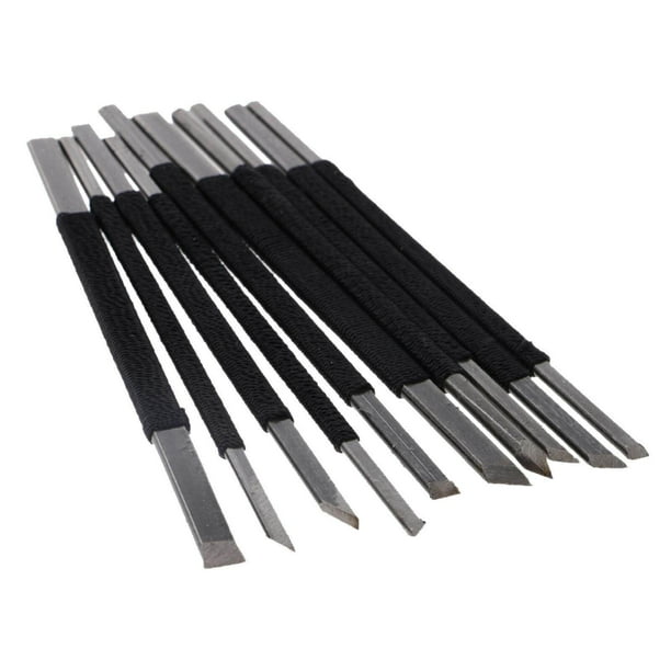 kurtrusly 10 Pieces/Set Stone Seal Graver Burin Stone Carving Carved Tools Set - Walmart.ca
