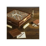 WS Game Company Classic Deluxe Scrabble with Rotating Wooden Board ...