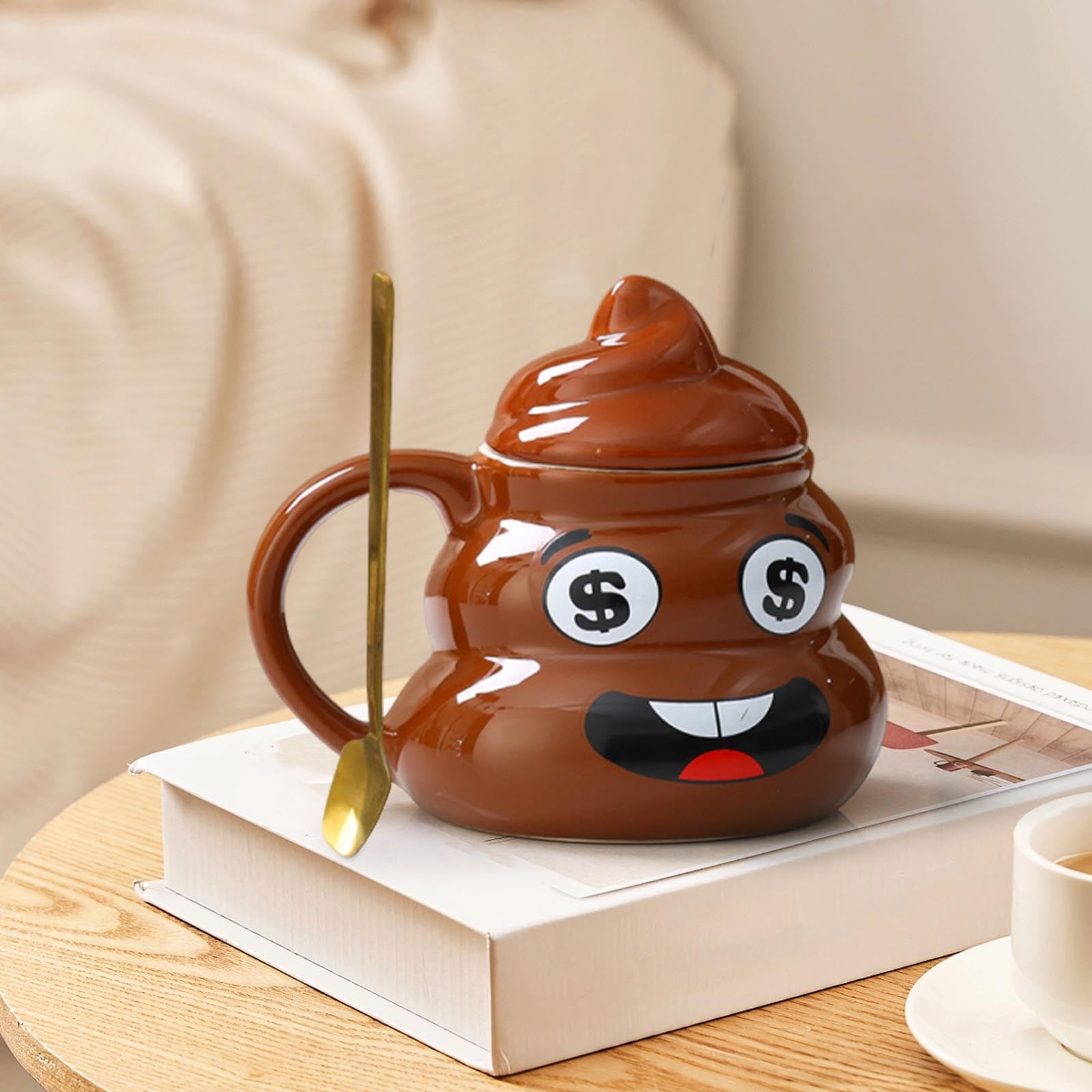Click here for Topllc Funny Ceramic Cup Creatives Weird Poop Cup... prices