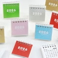 5Pcs 2026 Desk Calendar Twin-Coil Binding 17 Month Planner Aug 2025-Dec ...
