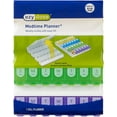 EZY DOSE Weekly (7-Day) Pill Case, Medicine Planner, Vitamin Organizer Box, 4 Times a Day, Large ...