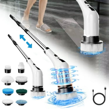 Cordless Electric Grout Cleaning Brush, USB Rechargeable Tile Scrubber ...