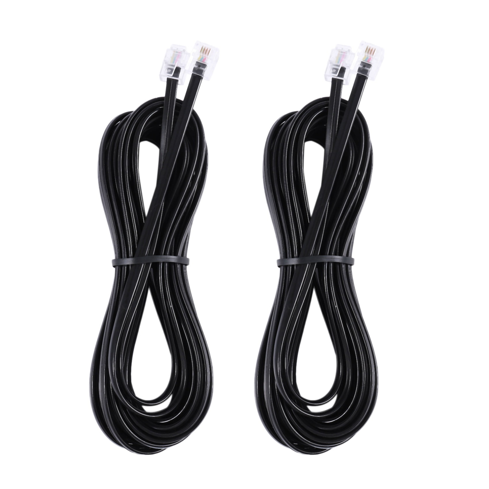 2X RJ11 6P4C Cuerda Cable de Telefono Modem ADSL 5 Metros | Walmart en ...