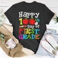 Happy 100Th Day Of 1St Grade 100 School Days Teacher Kids V2Tshirt ...